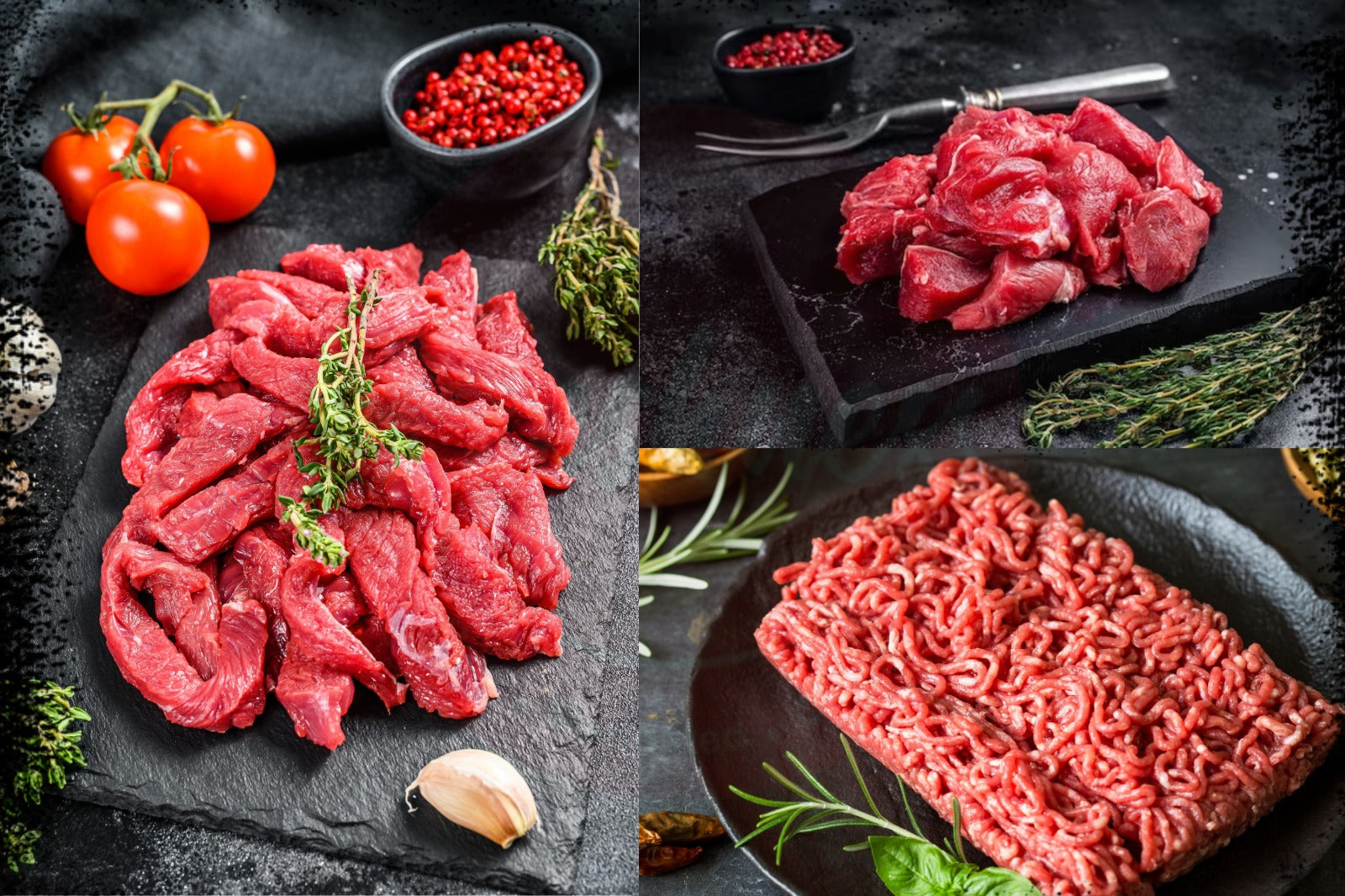 Weekly Beef Bundle: Minced, Cubes, & Strips | Freshness.ae